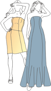 Wild Ginger Software, Inc.. Strapless Dress